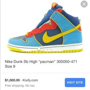 Nike | Shoes | 209 Pro Nike Dunk Sb High Mr Pacman Sneakers | Poshmark